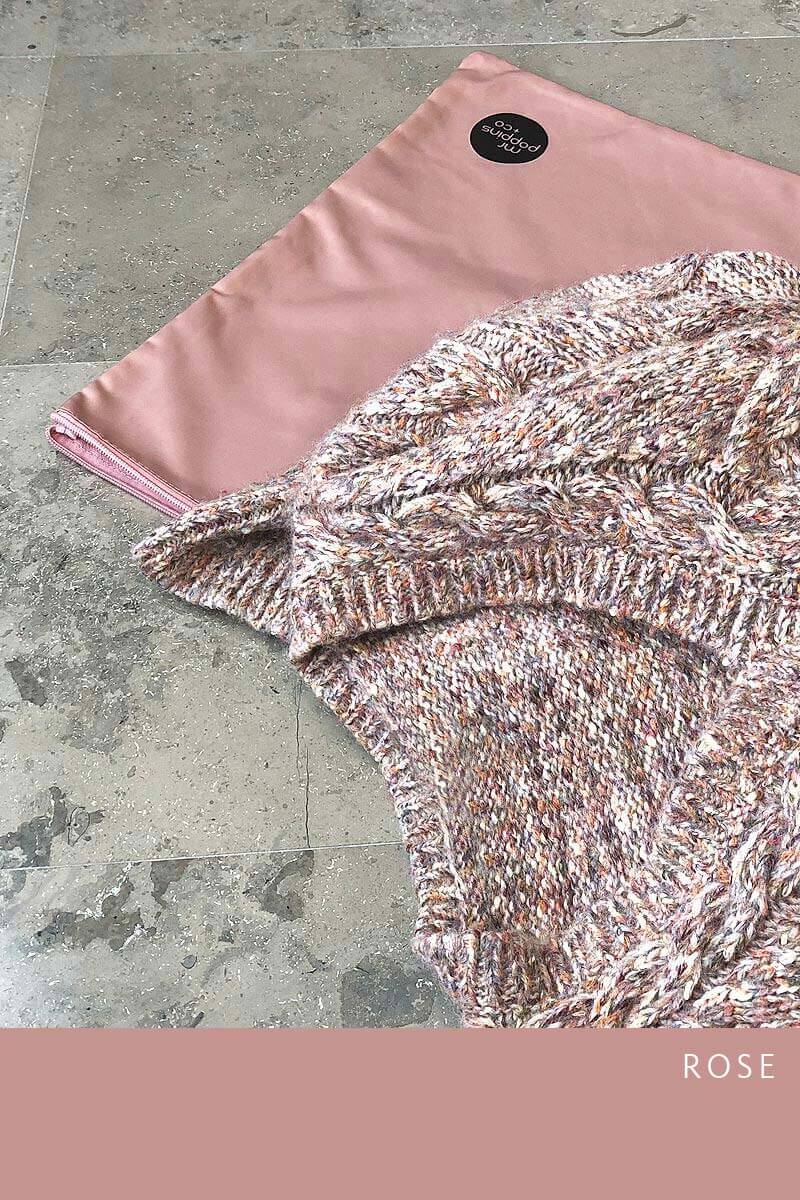 Rose wet bag / packing cell protects knits